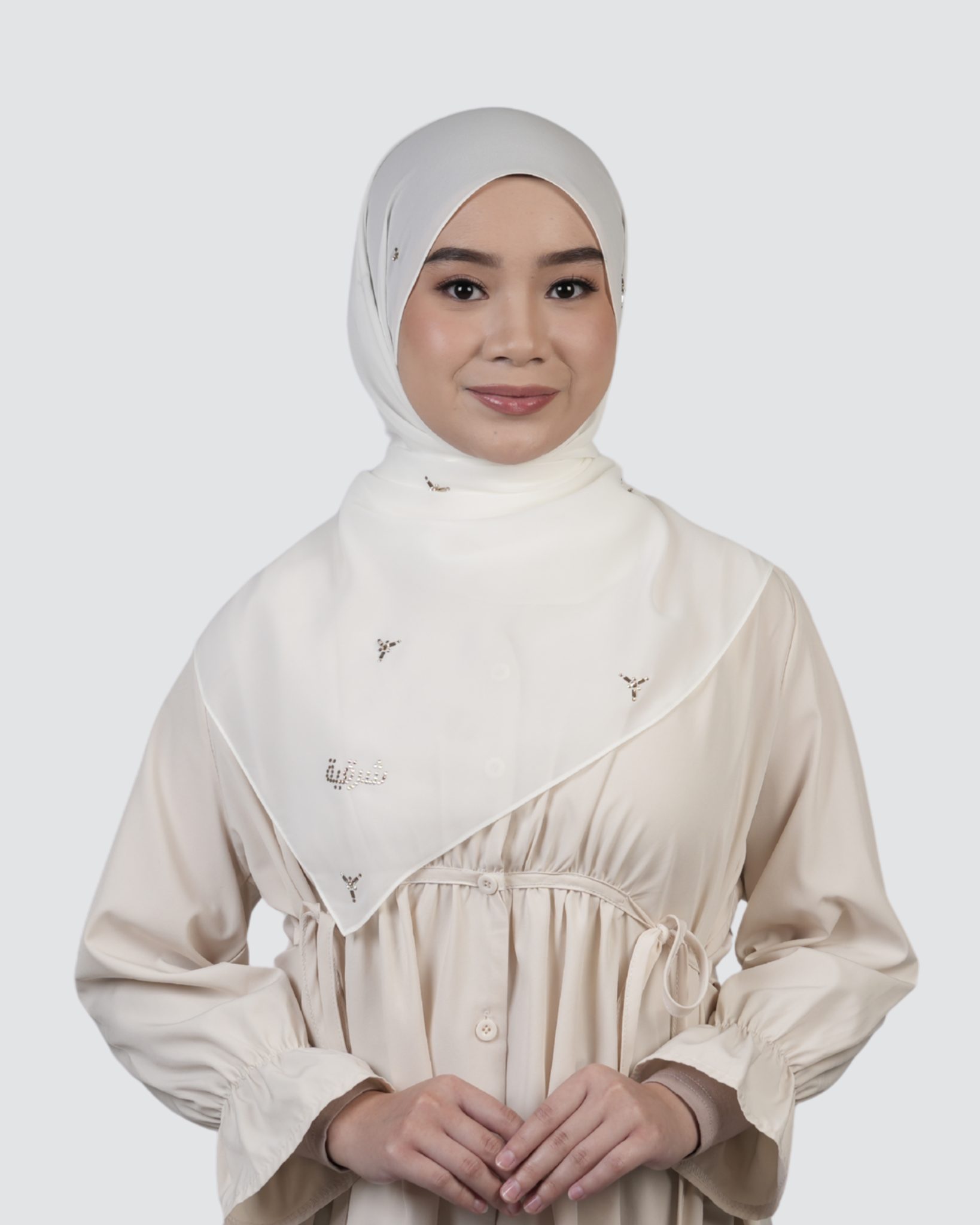 Zahira Swarovski Shawl – Snow White – Sharqiaa Brunei